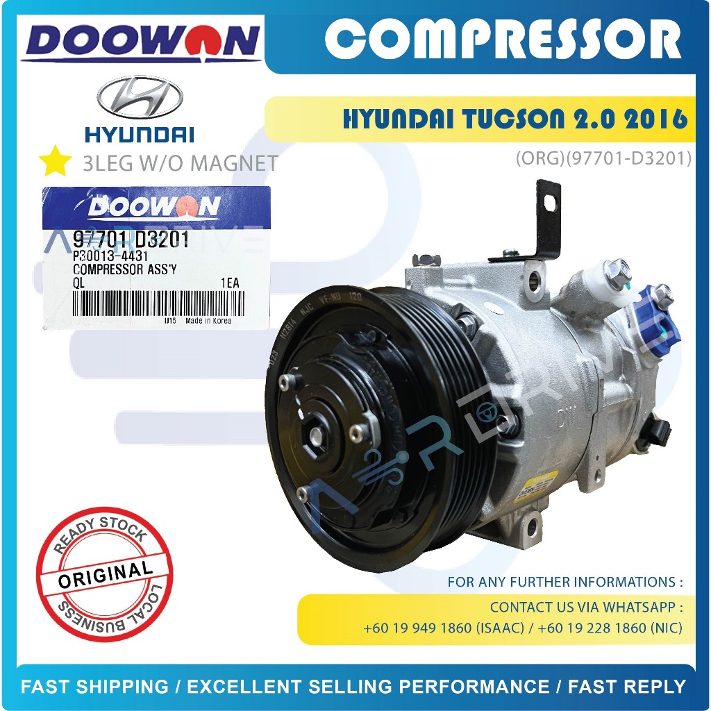 ORIGINAL DOOWON HYUNDAI TUCSON 2.0 2016 ( 6/8 HOLE ) 6PK DVE16N ...