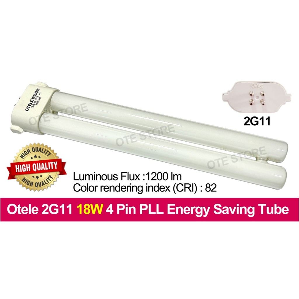 OTELE 2G11 18W 865 4Pin PLL Energy Saving Lamp Energy Compact ...
