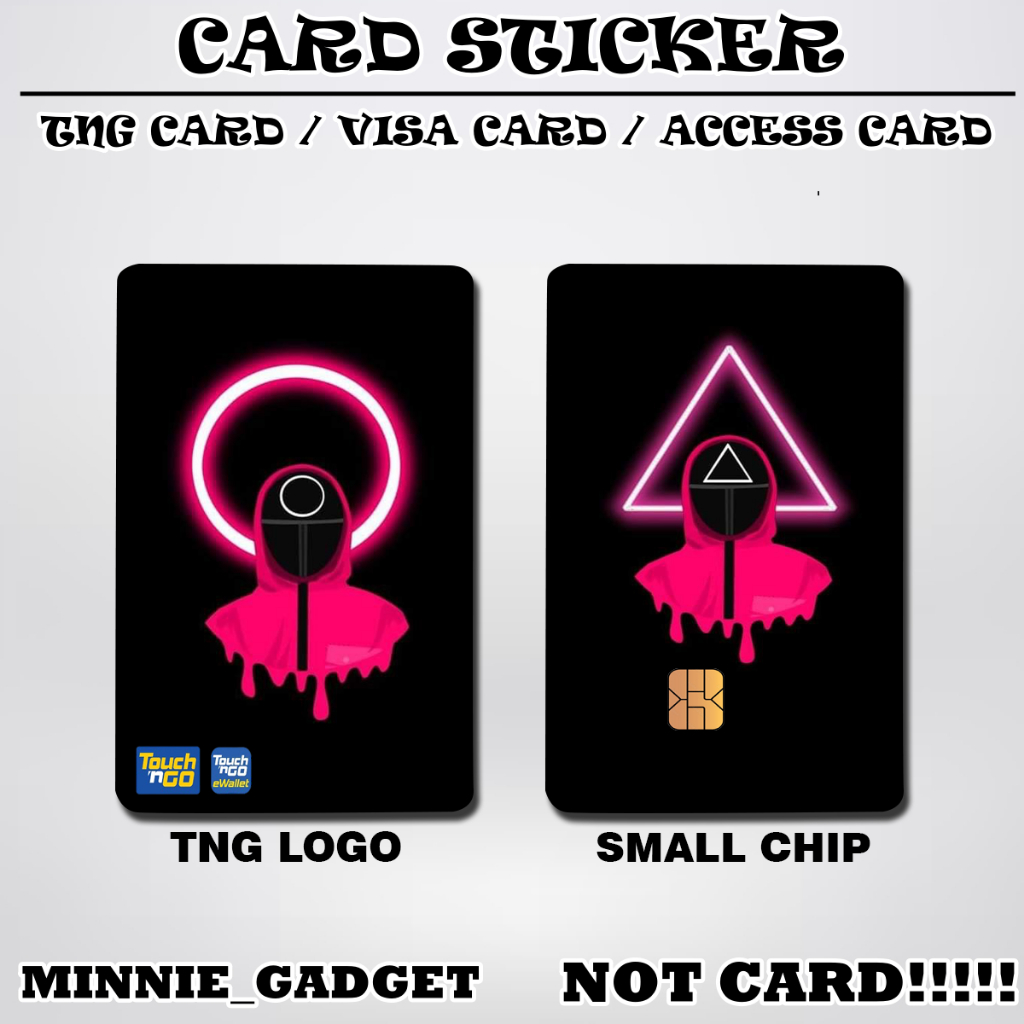 [ SQUID GAME ] Touch n Go Card Sticker Cover TNG / MASTER / VISA ...