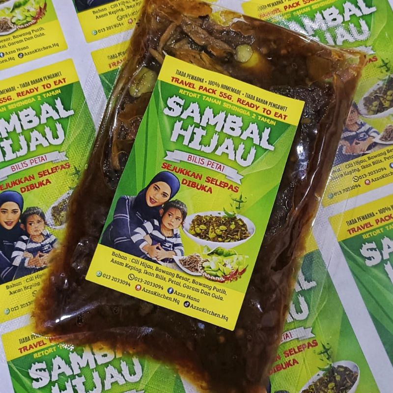 SAMBAL READY TO EAT TRAVEL PACK 55g KOYAK PLASTIC TERUS MAKAN PACK ...