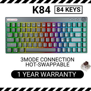 LEAVEN K84 Bluetooth Wireless RGB 60% Mechanical keyboard Gaming ...