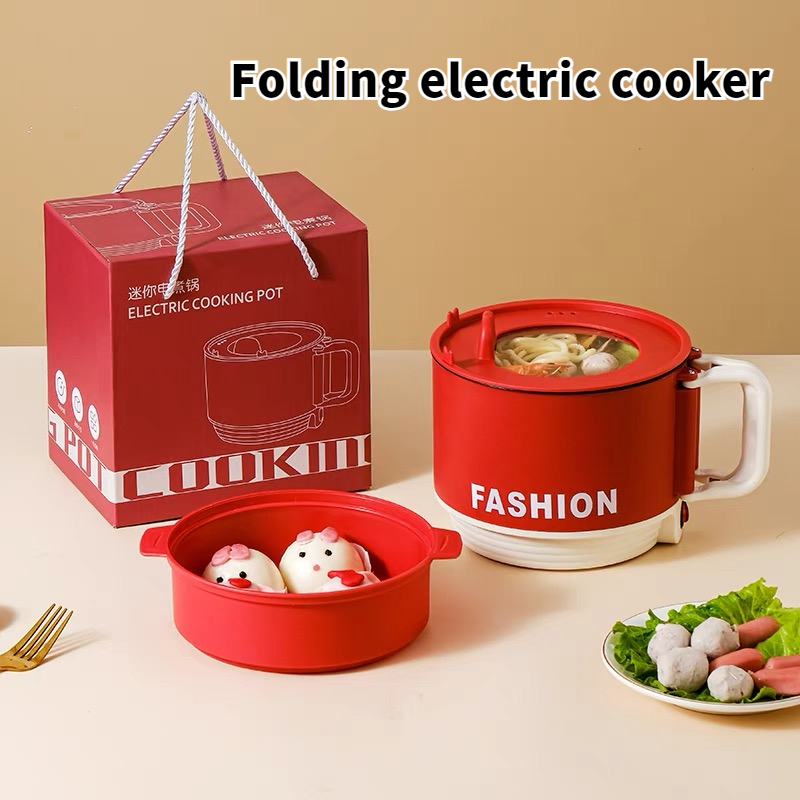 Folding electric cooker multifunctional electric steamer small electric ...