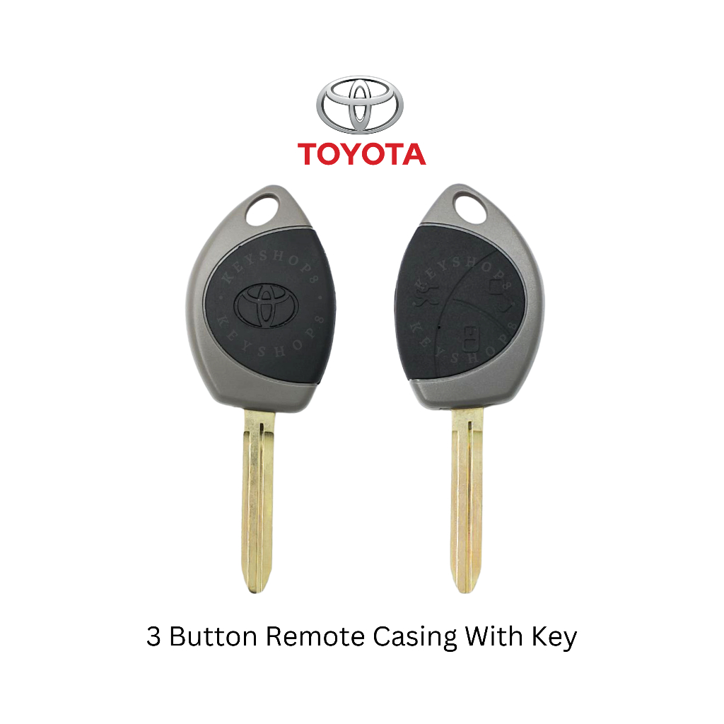 Toyota Vios Innova Fortuner Hilux 3 Button Remote Casing With Key ...