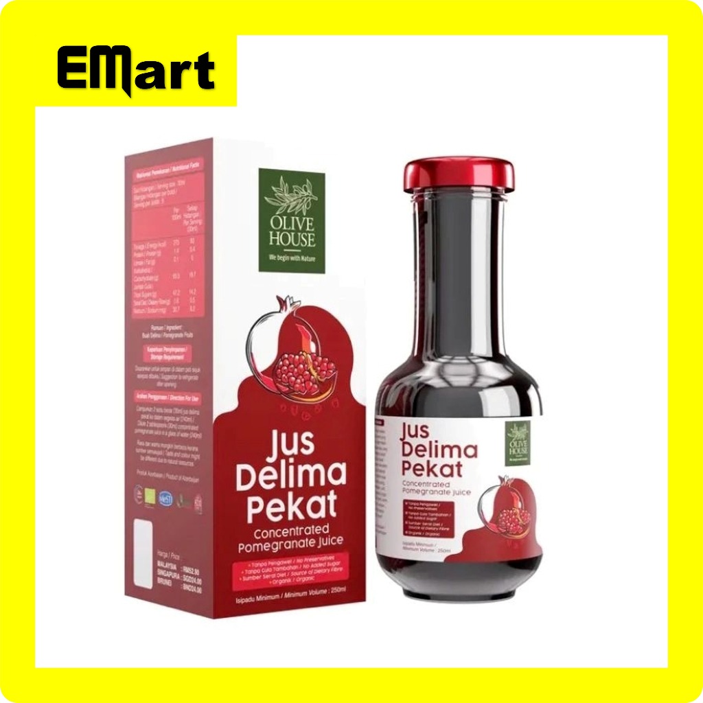 Olive House Jus Pati Delima Pekat (250ml) - Stock Clearance (Expired ...