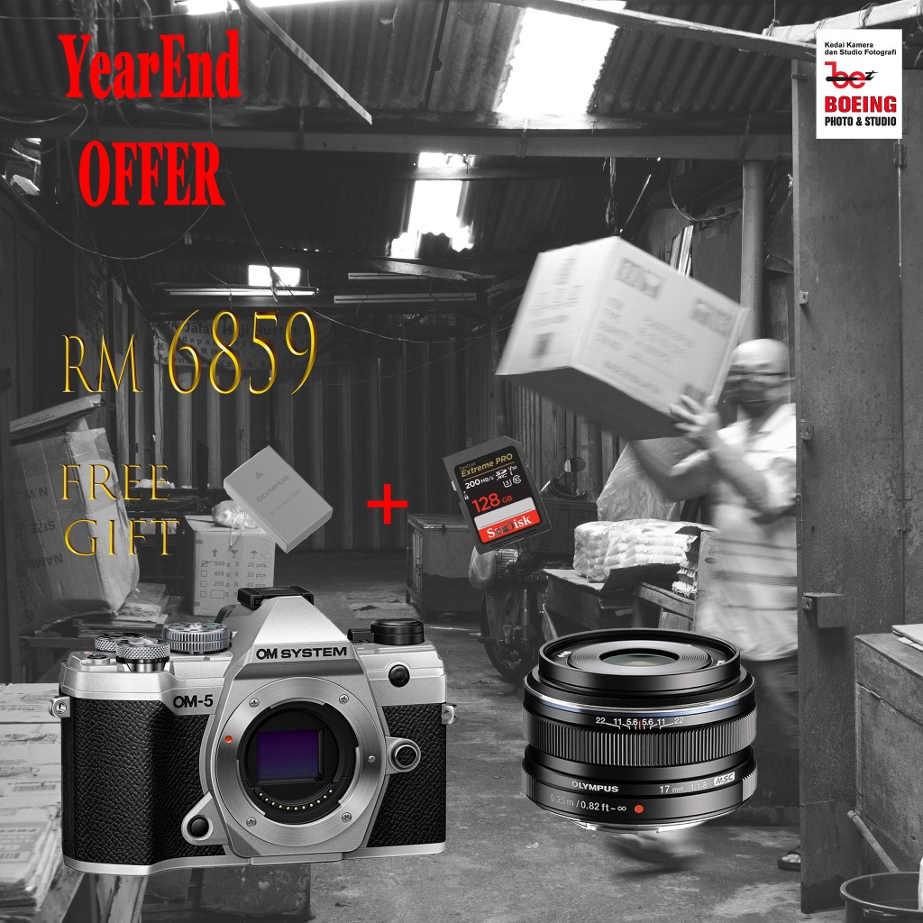 OM SYSTEM OM-5 Mirrorless Camera (Silver) [FREE EXTRA BATTERY + 128GB ...
