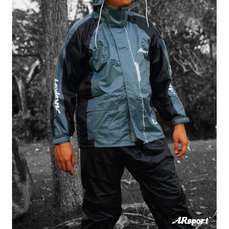 AR RACING PREMIUM DOUBLE LAYER RAINCOAT SILK INNER WATERPROOF RAINCOAT ...