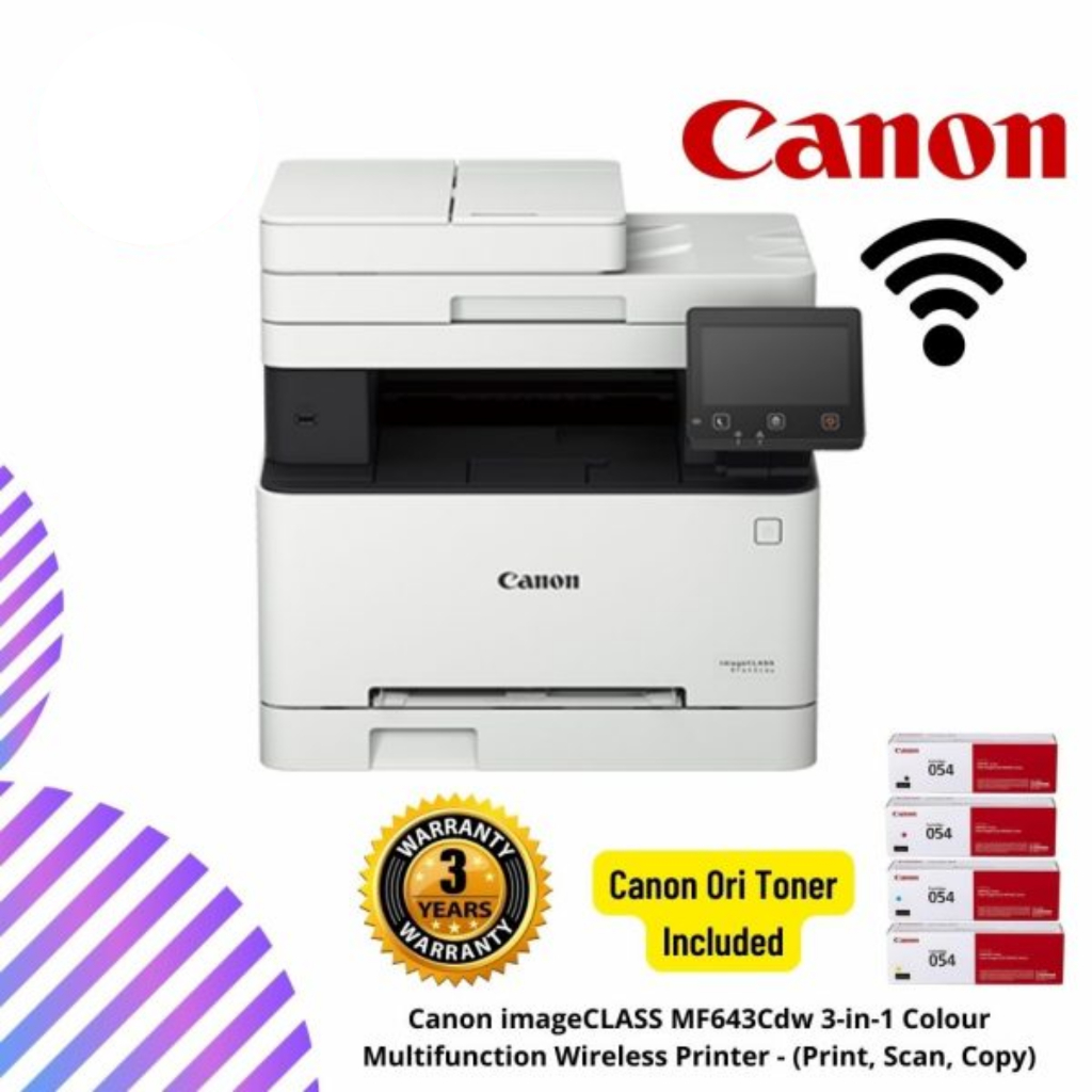Canon imageCLASS MF641Cw 3-in-1 Colour Multifunction Printer - (Print ...
