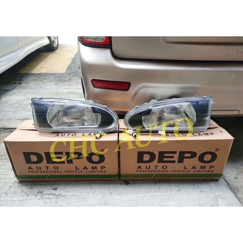 HEAD LAMP SMOKE/LAMPU DEPAN SMOKE/LAMPU BESAR PROTON WIRA/SATRIA/PUTRA ...