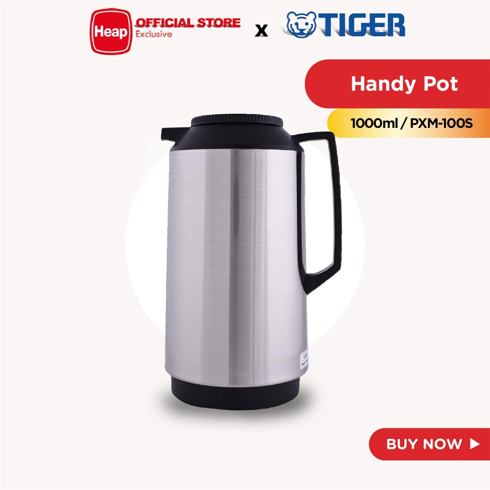 Tiger Brand Glass Lined Thermal Handy Pot - New Satin (1000ML) [Model ...