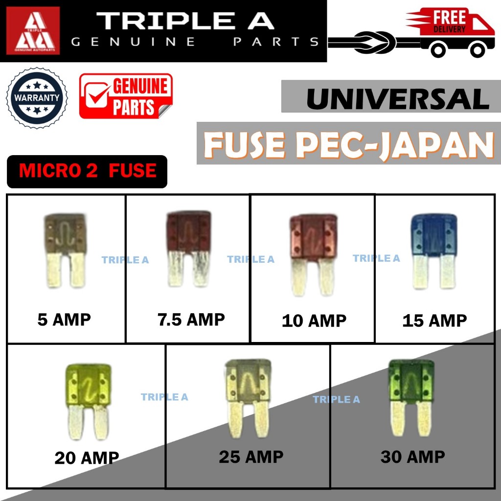 ORIGINAL PEC Japan FUSE MICRO Low Profile Fuse AFNLP Blade LP Fuse Car ...