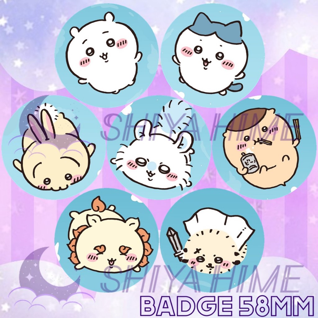 吉伊卡哇 小八猫 Chiikawa Hachiware Usagi Momonga Rakko Shisa Anime Button ...