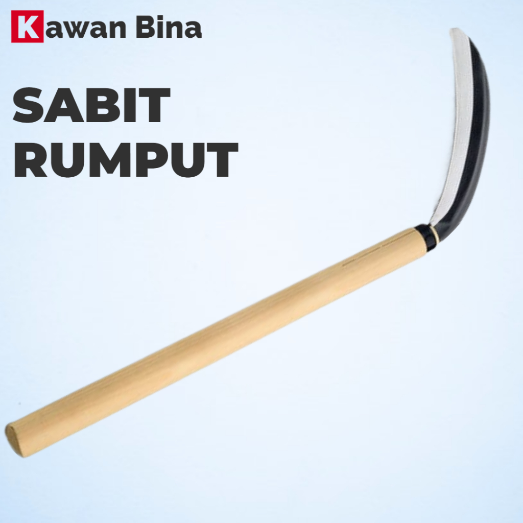 Sabit Rumput Dengan Pemegang Kayu GRASS SICKLE COME WITH WOOD HANDLE ...