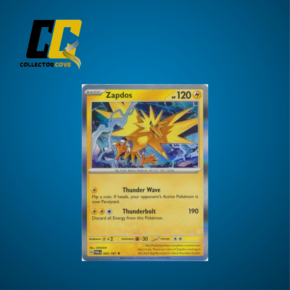 Pokemon Zapdos - 065/167 - Holo Rare Scarlet and Violet: Twilight ...