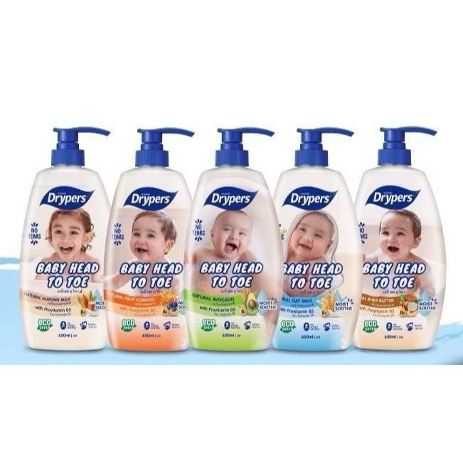 DRYPERS BABY HEAD TO TOE BODY SHAMPOO 650ML | Shopee Malaysia