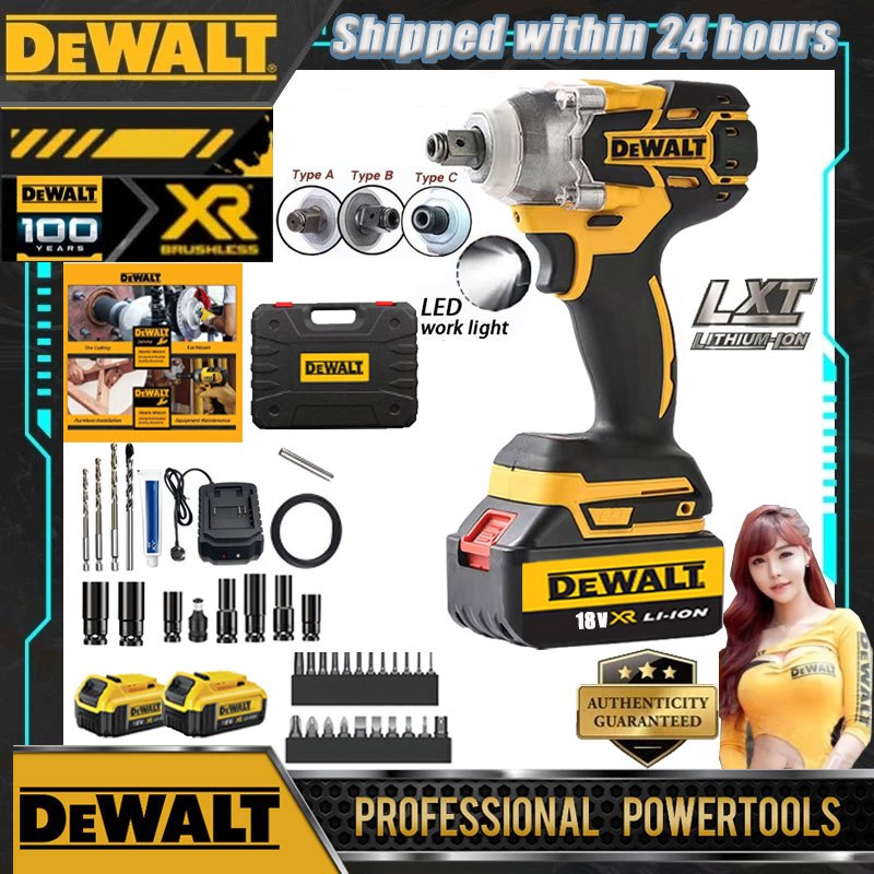 DTW285 Electric lmpact Wrench2 Batteries Cordless Electric lmpact ...