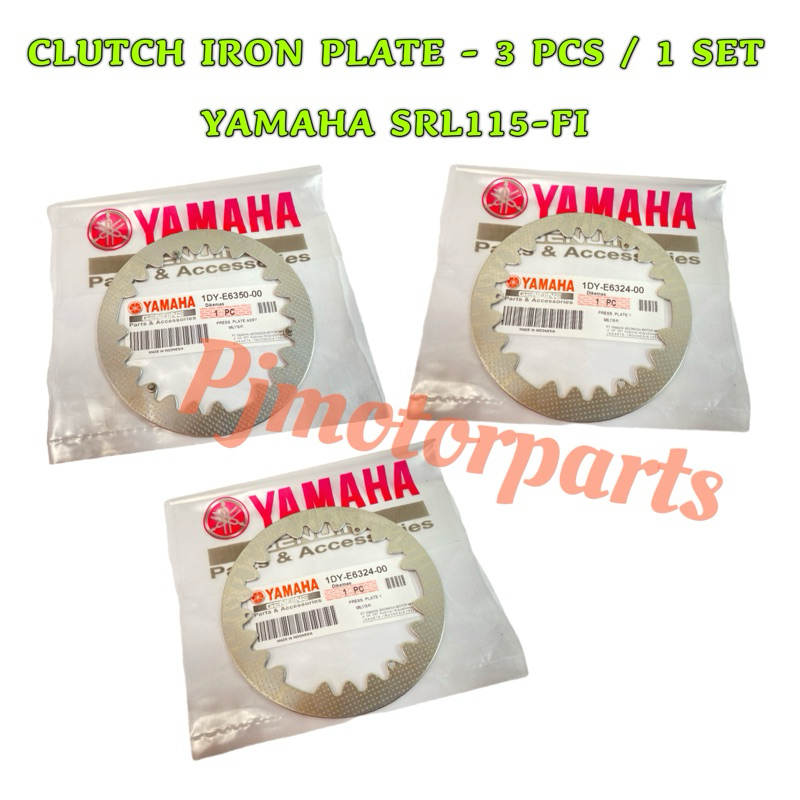 YAMAHA SRL115-Fi / SRL115Fi - 3 PCS / 1 SET - CLUTCH IRON PLATE SET ...