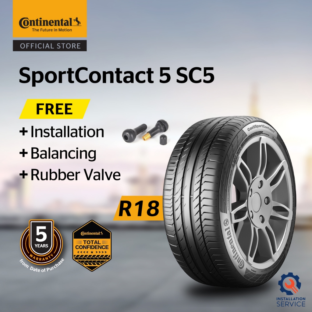 Continental SportContact SC5 R18 225/50 SSR* 245/35R18 SSR* 225/40R18 SSR* (with installation ...
