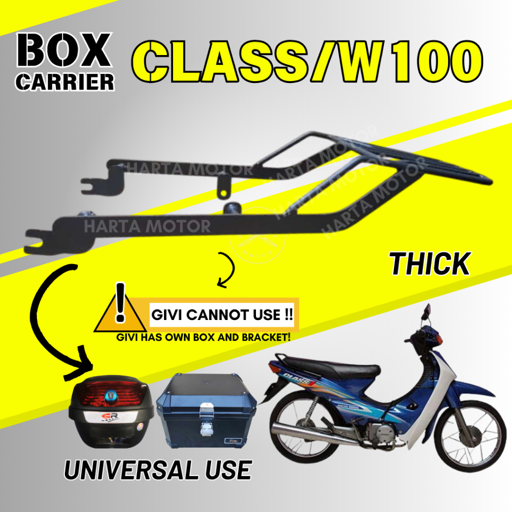 CLASS 1 REAR BOX MONORACK BOX CARRIER KAKI HEAVY DUTY PVC KOTAK BESI ...