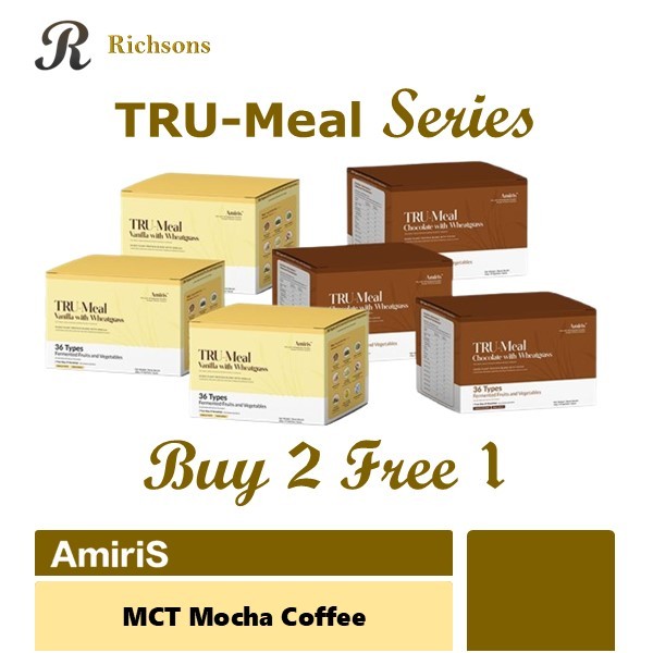 ECOHAIR X AMIRIS Tru-Meal Series Chocolate / Vanilla / Meal Supplement ...