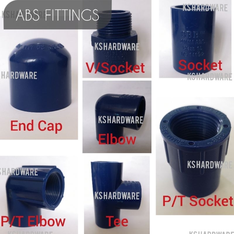 ABS PIPE FITTINGS PIPE JOINT FITTING CONNECTOR | Shopee Malaysia