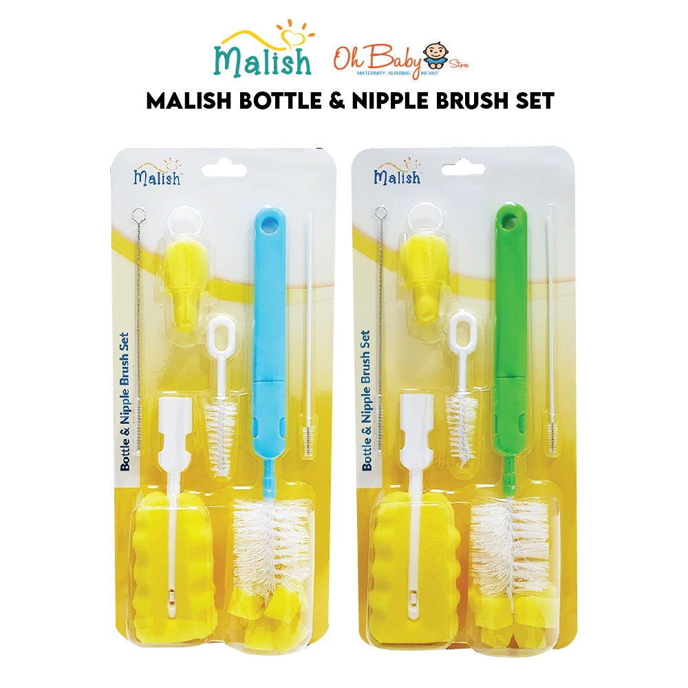 Malish Bottle & Nipple Brush Set | Shopee Malaysia