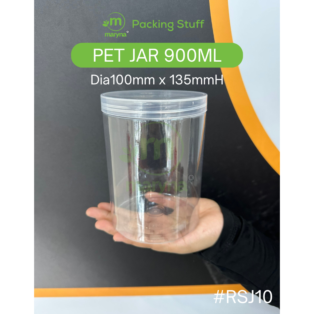 900ML BALANG PLASTIK BEKAS KUIH RAYA PREMIUM QUALITY PET JAR BEKAS ...
