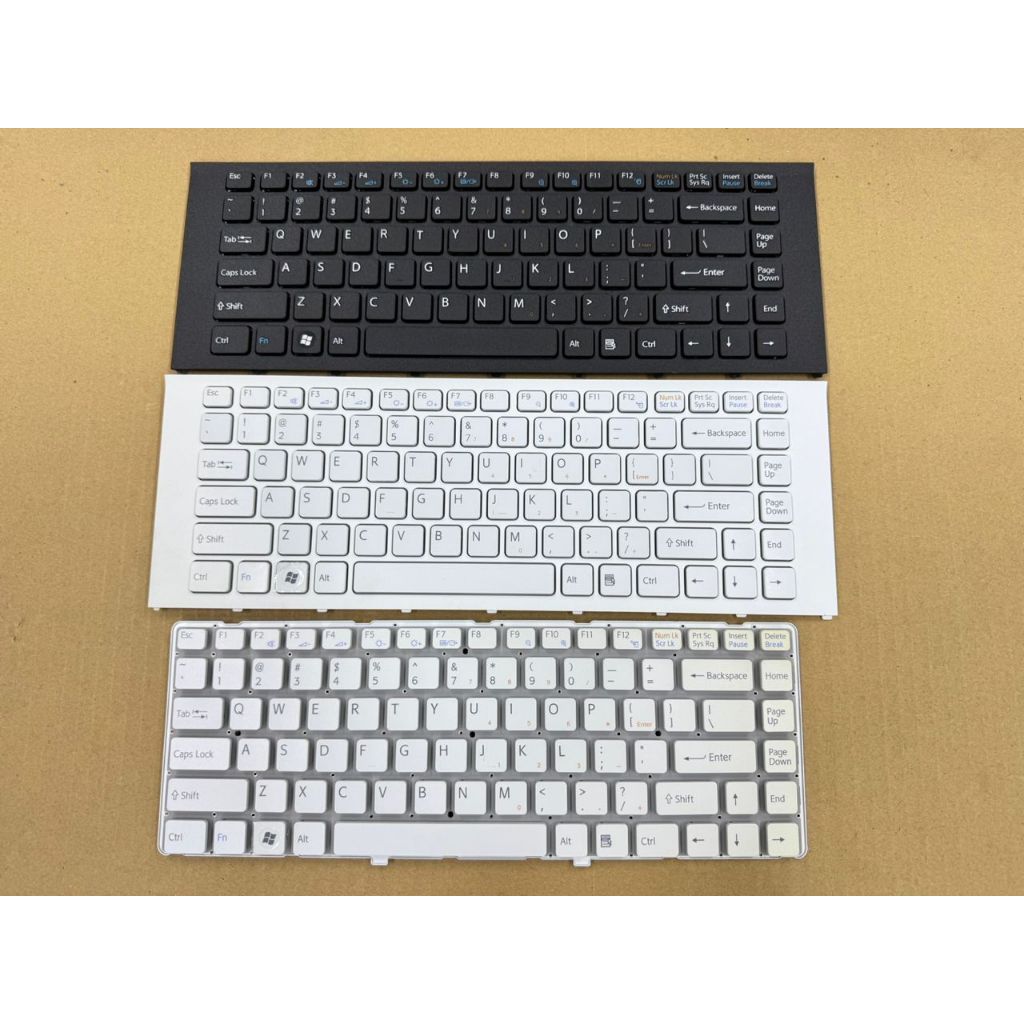 Sony Vaio VPC-EA Keyboard (US Version) BLACK/WHITE WITH/WITHOUT FRAME ...