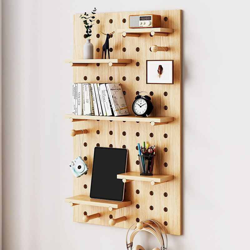 Wire-Wrap Board Wall Shelf Solid Wood Boards Bookshelf Wall-Mounted ...