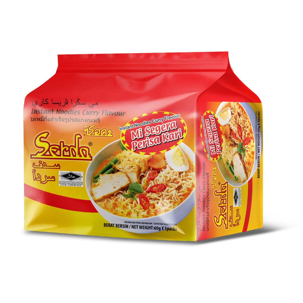 PROMO SERDA Inst. Noodles Curry Flv - Mi Kari (60gx5) Halal (Mar 2026 ...