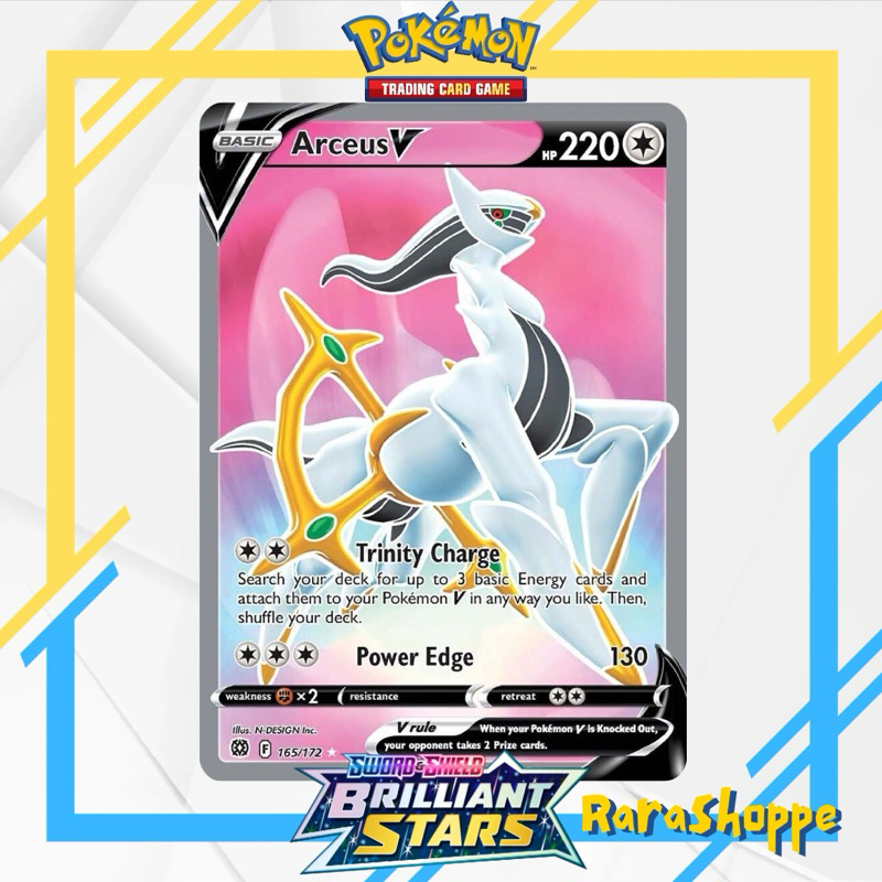 Arceus V - 165/172 (Full Art) - SWSH09: Brilliant Stars (SWSH09 ...