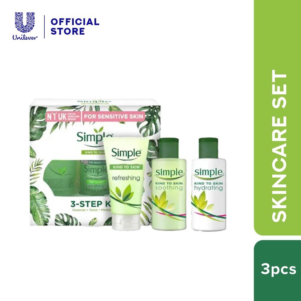 [Trial Kit Set] Simple Kind To Skin 3-Step Kit Clean & Soft & Smooth ...
