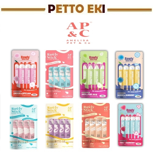 Amelisa Pet & Co. Rawly Stick Pet Puree / 16g*4 / Dogs / Cats / Snack ...