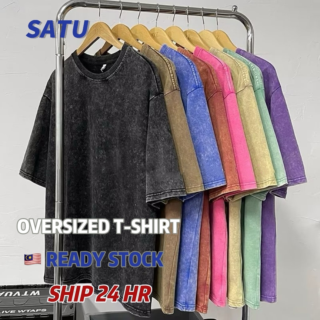 READY STOCK SATU Korean Japanese hip-hop high quality 200GSM casual ...