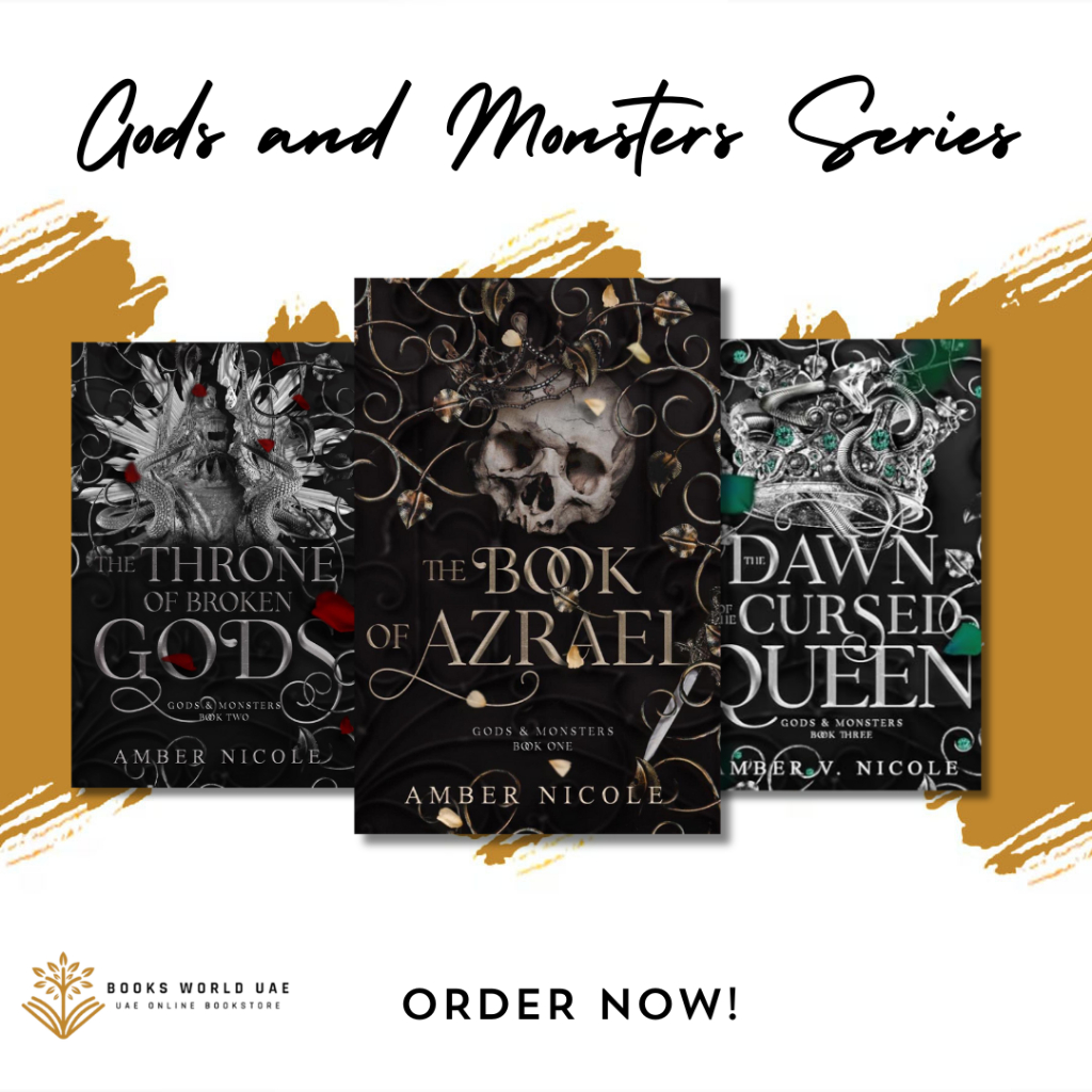 Amber V. Nicole Gods & Monsters (3 books) The Book of Azrael, The Throne of Broken Gods, The ...