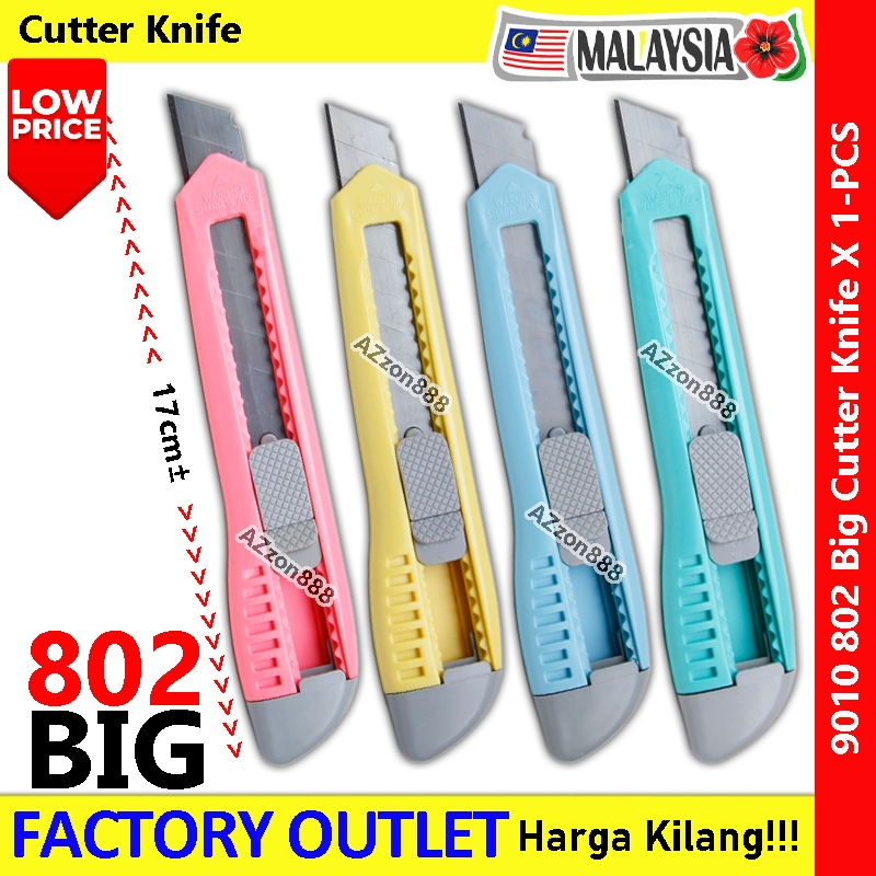 9010 Stationery Cutter Big Size Cutter Knife TZ-802 Cutter Pisau Cutter ...