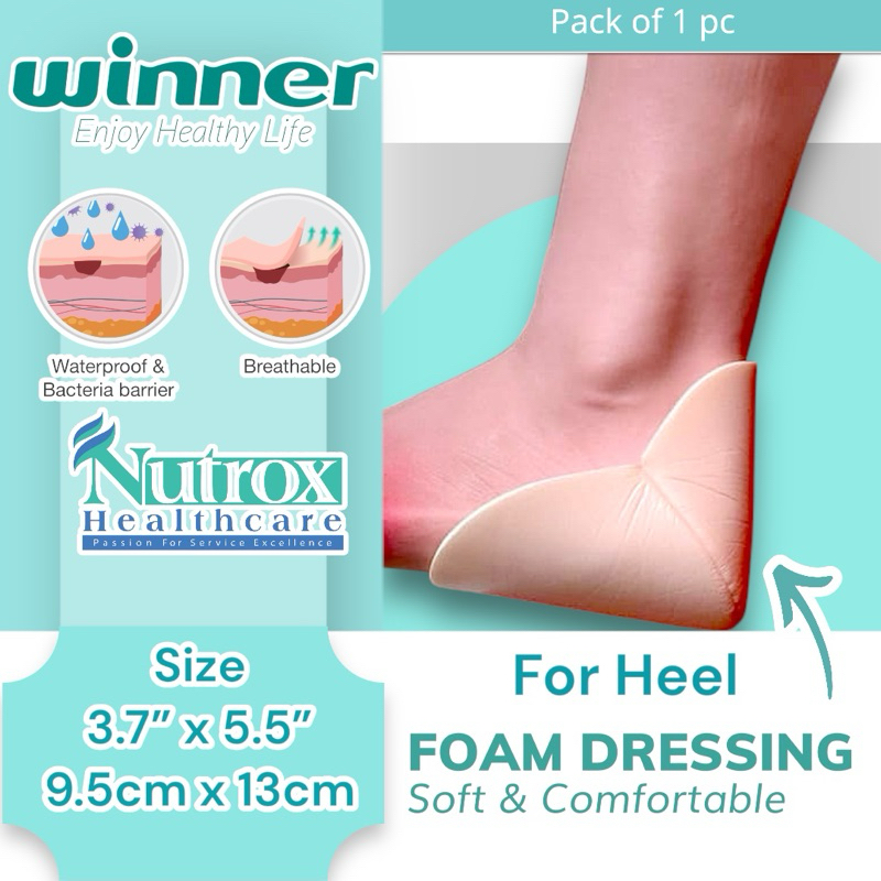 (101124) Winner’s Non-Adhesive Foam Dressing Without Border for Heel ...