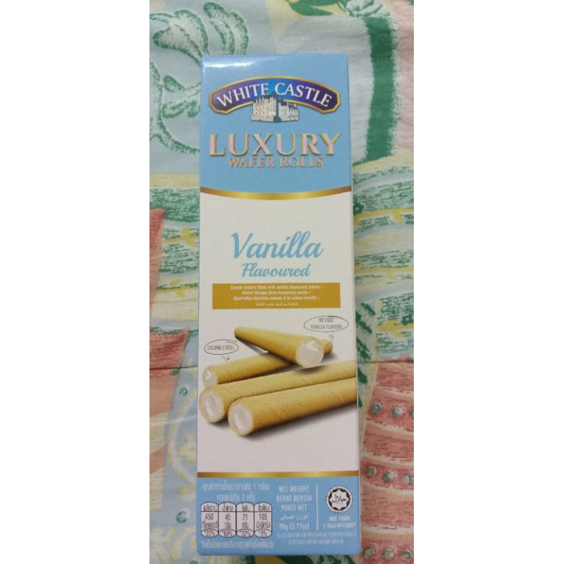WHITE CASTLE LUXURY WAFER ROLLS (vanilla flavoured)30g | Shopee Malaysia