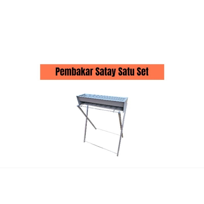 Satay Stove Grill Stove With Holder One Set/Pembakar Satay Dengan Kaki ...