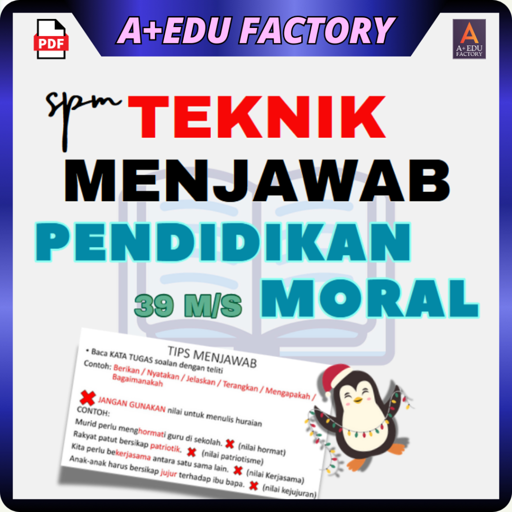 [📚PDF] TEKNIK MENJAWAB PENDIDIKAN MORAL T4T5 [SPM] GUIDELINE UNTUK EXAM ...