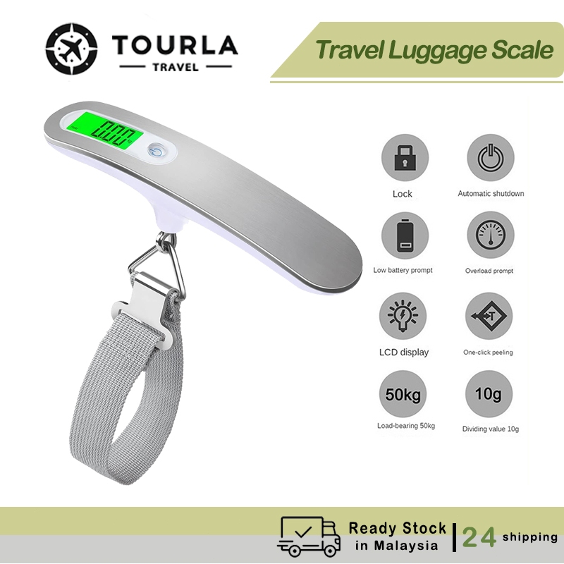 Luggage Scale Travel Portable Scale Digital 50kg/110lb Electronic Steel ...
