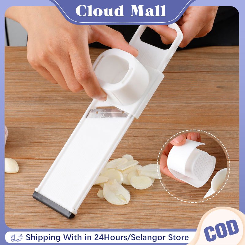 New Garlic Slicer Cutter Shredder Multi-Functional Garlic Tool 2 In1 ...