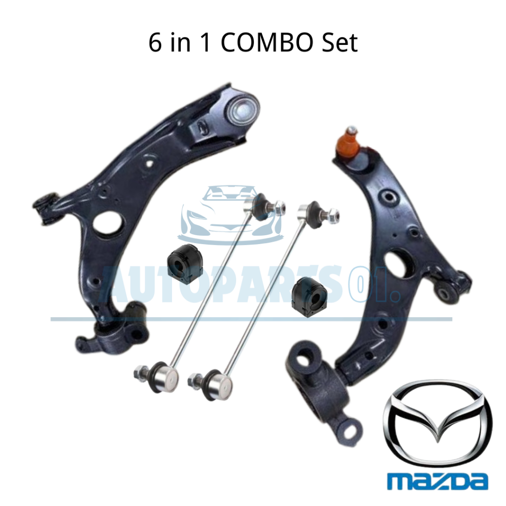[6 IN 1 SET] Mazda OEM Front Lower Arm with Ball Joint / Stabilizer ...