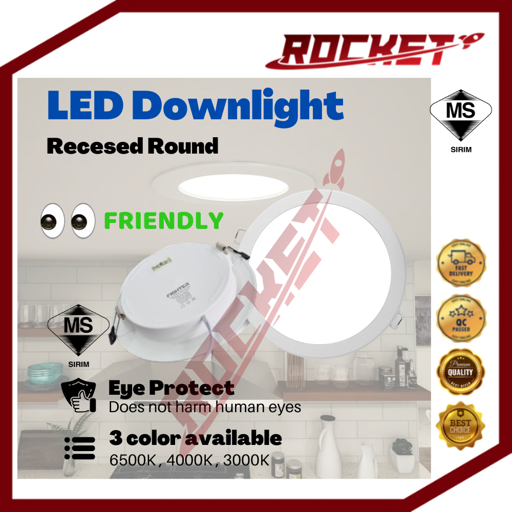 SIRIM LED Downlight Ceiling Light Lampu siling Rumah Recessed Round 20w ...