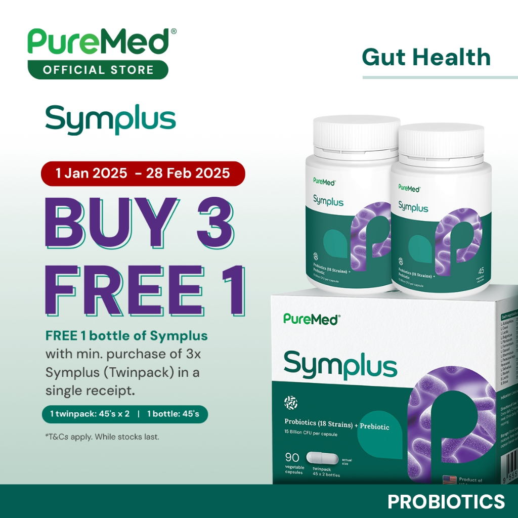 PureMed Symplus Promo Pack B3F1 (45's x 6 & FREE 45's) | Shopee Malaysia