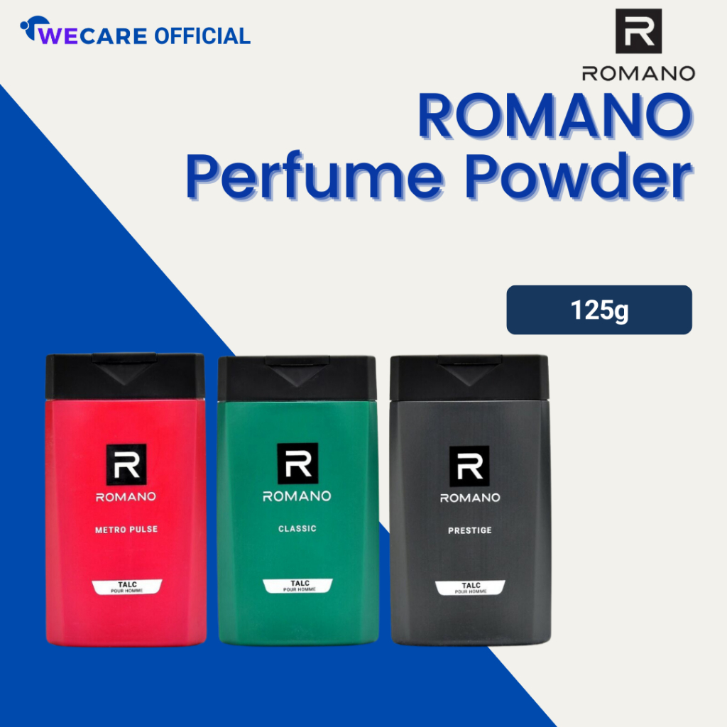 Romano Perfume Talcum Powder (125g) - (Classic / Prestige / Metro Pulse ...