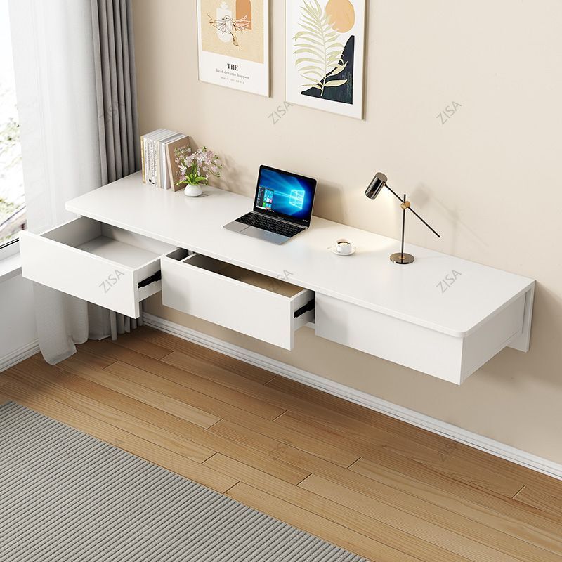 Solid Wood Board Household Wall Mounted Computer Desk Writing Bedroom ...
