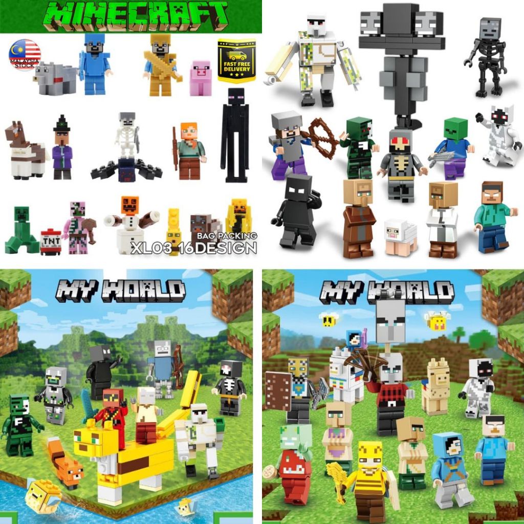 💥💥LOCAL STOCK!!!💥💥Minecraft Minifigures Building Blocks (Random One ...