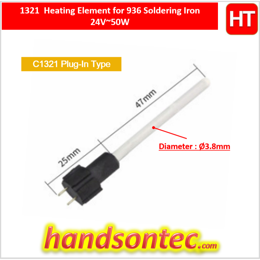 A1321, C1312 Heating Element for 936 Soldering Iron – 24V/50W | Shopee ...