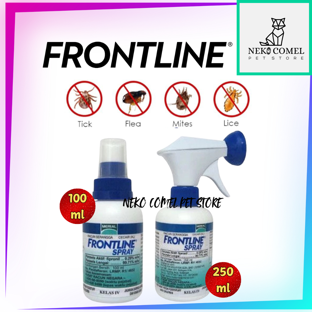 Frontline Spray Cat & Dog 100ml / 250ml / Spray Flea & Tick / Medic ...