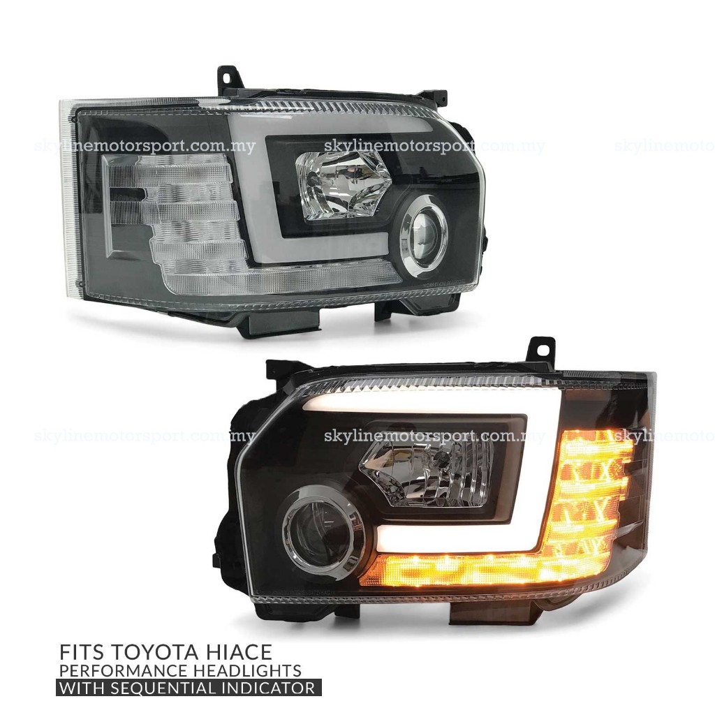 Toyota Hiace Projector Head Lamp DRL Led 100% Taiwan 2014 2020 | Shopee ...